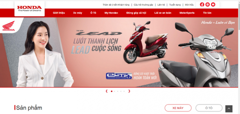 Tất tần tật về Honda Website - Trang web trực tuyến của Honda Việt Nam ...